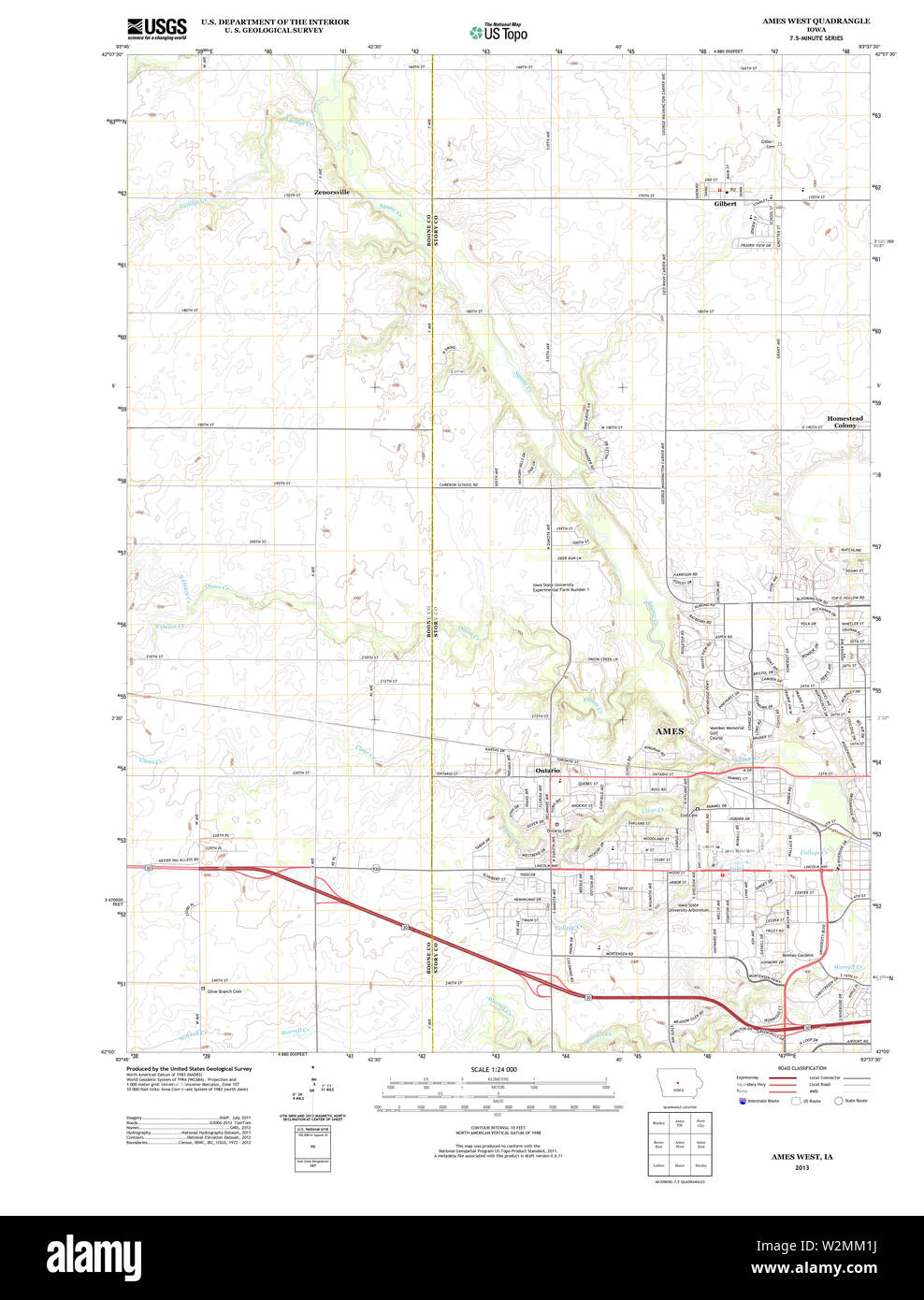 Ames iowa map hi-res stock photography and images - Alamy