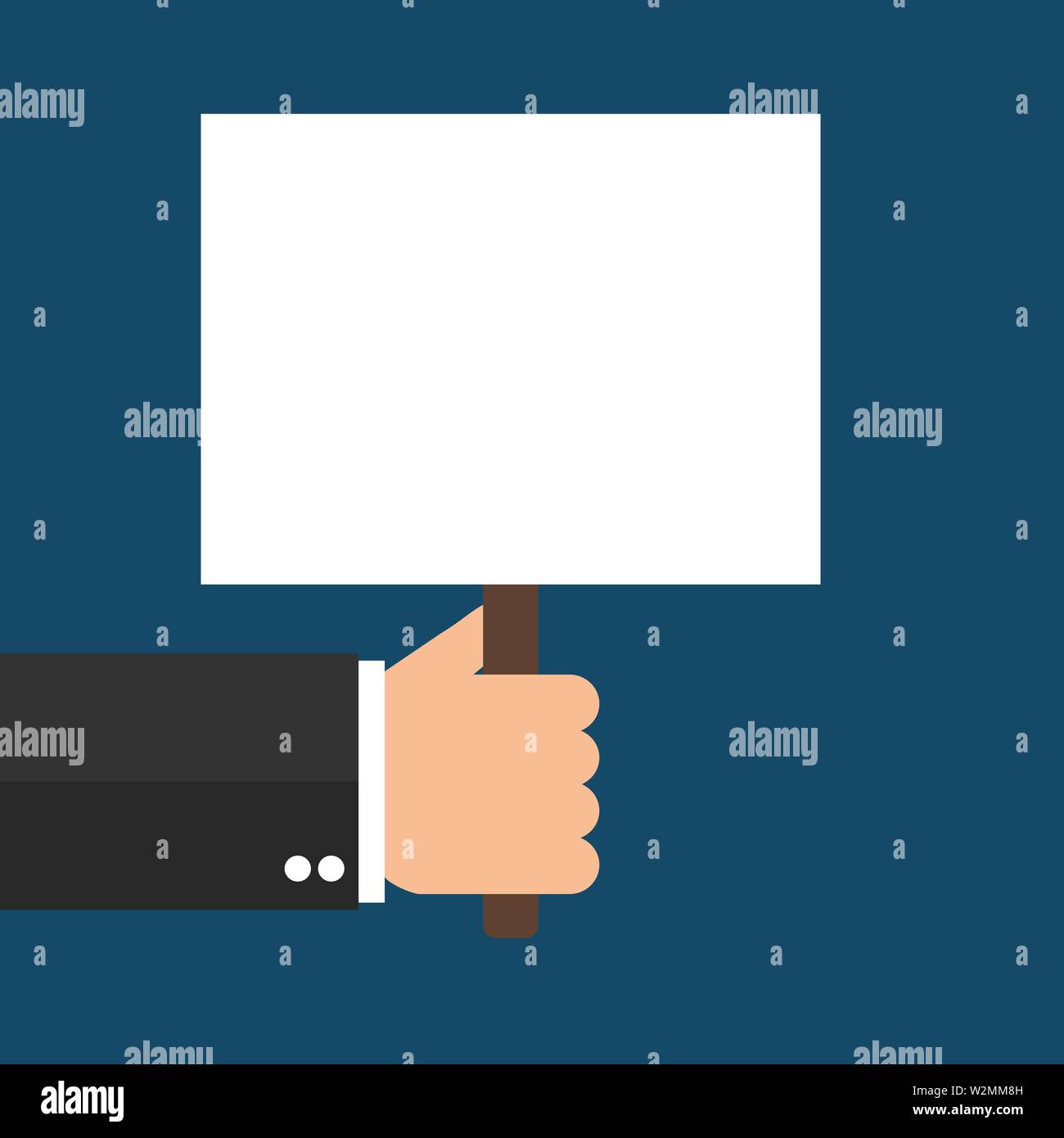 Hand holding paper banner icon. Vector eps10 Stock Vector Image & Art ...