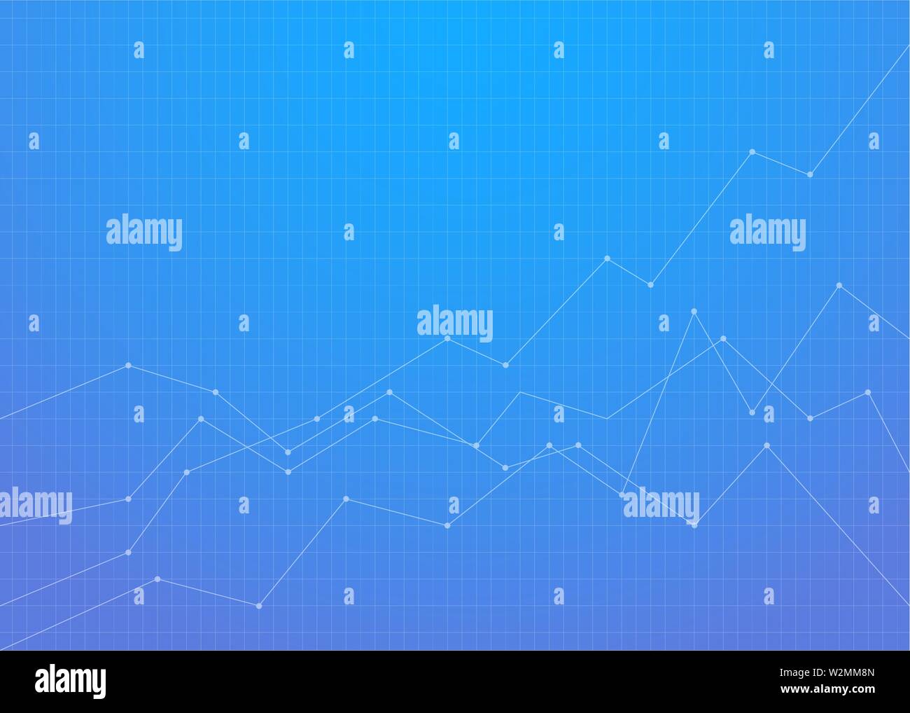 Graph financial chart background with blue gradient Stock Vector Image ...