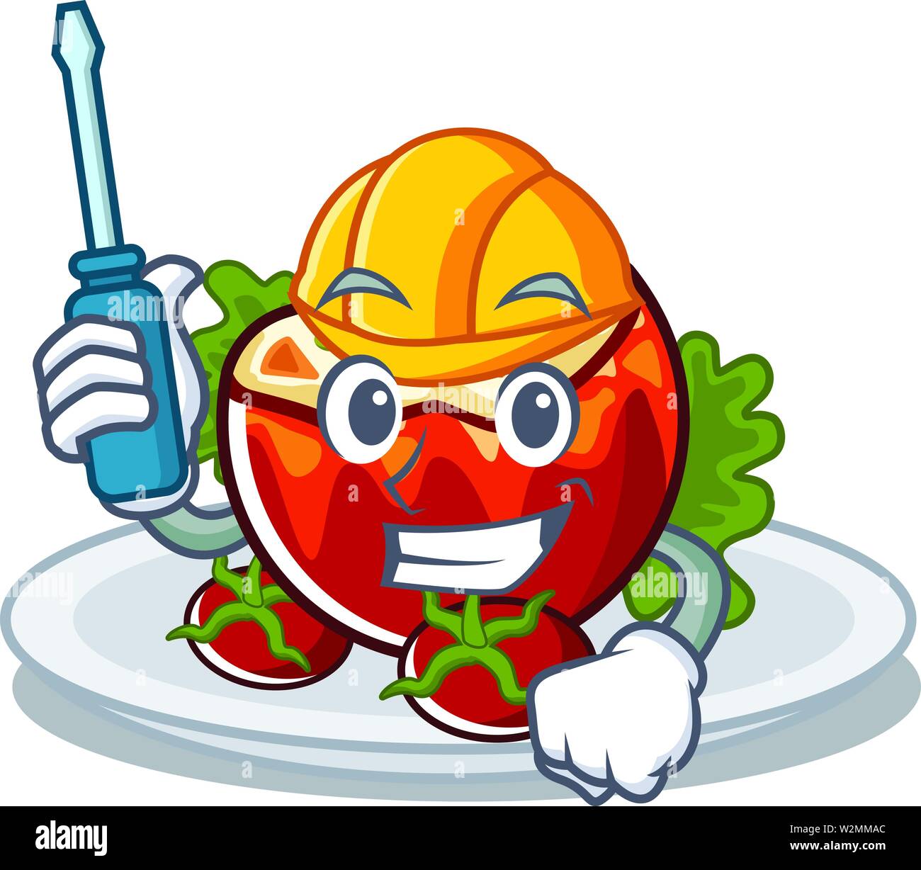 Automotive stuffed tomatoes in the cartoon shape Stock Vector Image ...