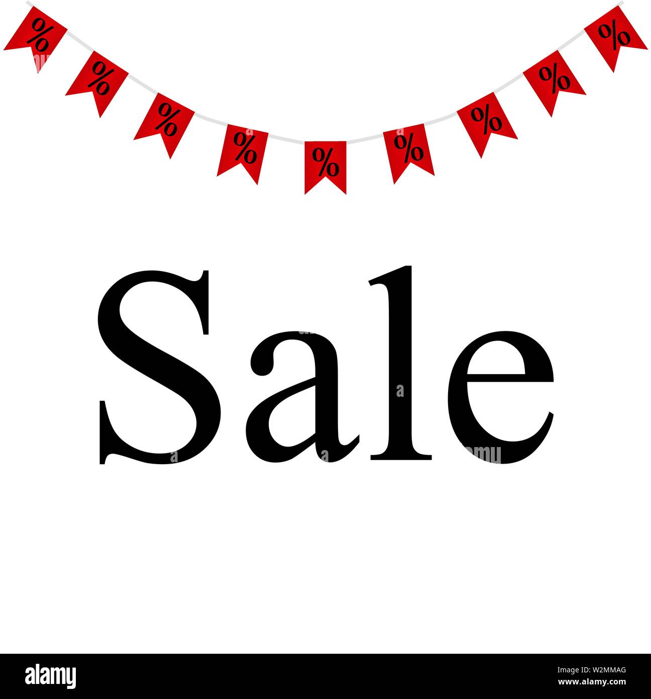 Sale banner background with flags icons. Vector Stock Vector Image ...