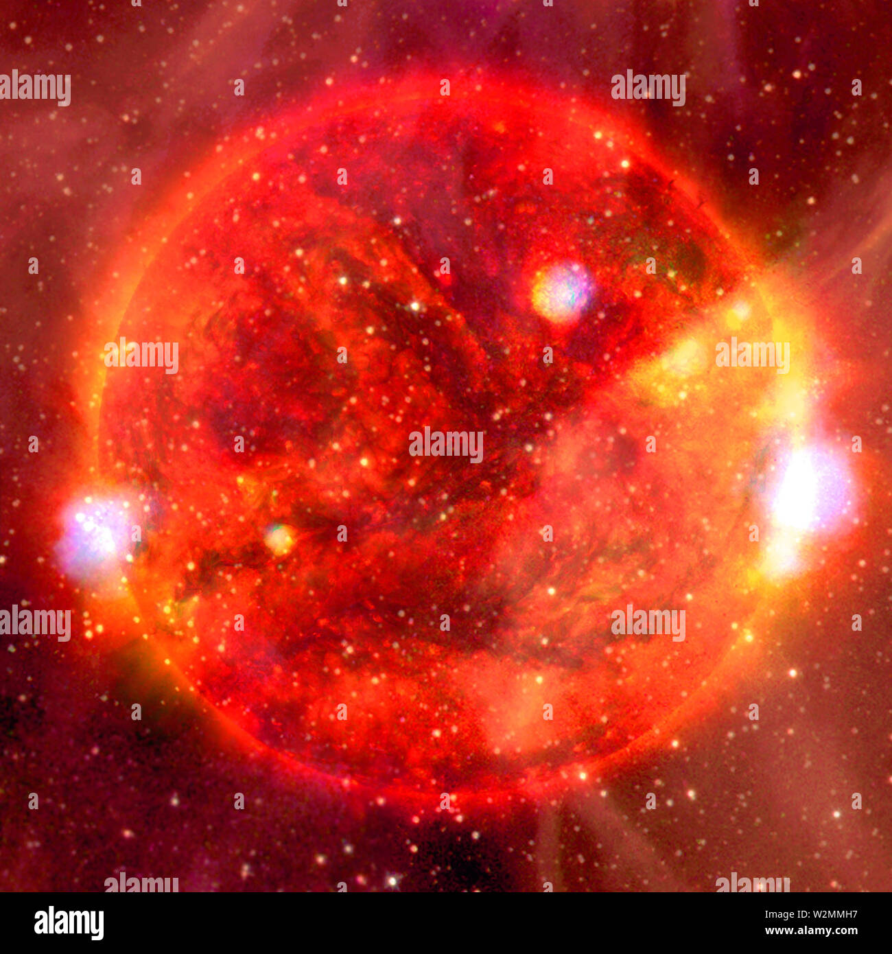 Extremely hot star. Liquid plasma. Cosmic art. Elements of this image ...