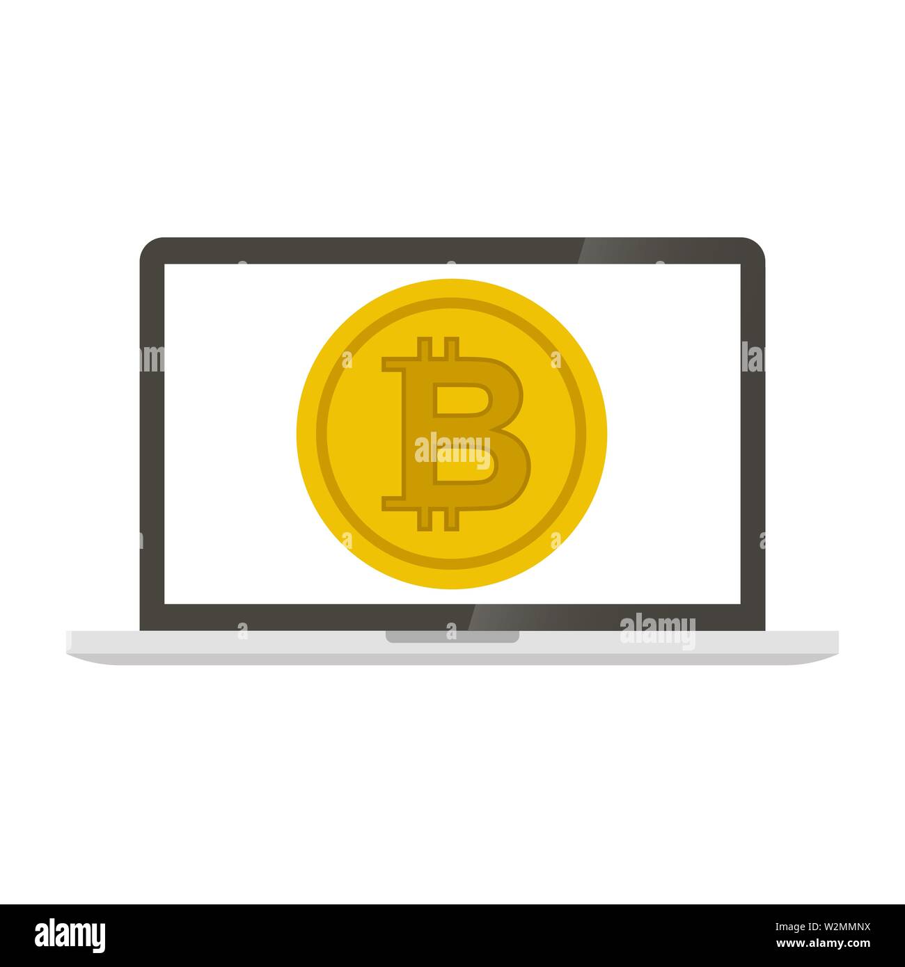 Bitcoin mining on desktop hi-res stock photography and images - Alamy