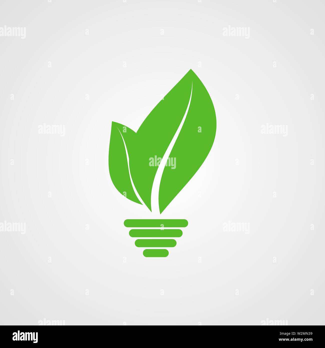 Lamp leaf style icon. Vector eps10 illustration Stock Vector Image ...