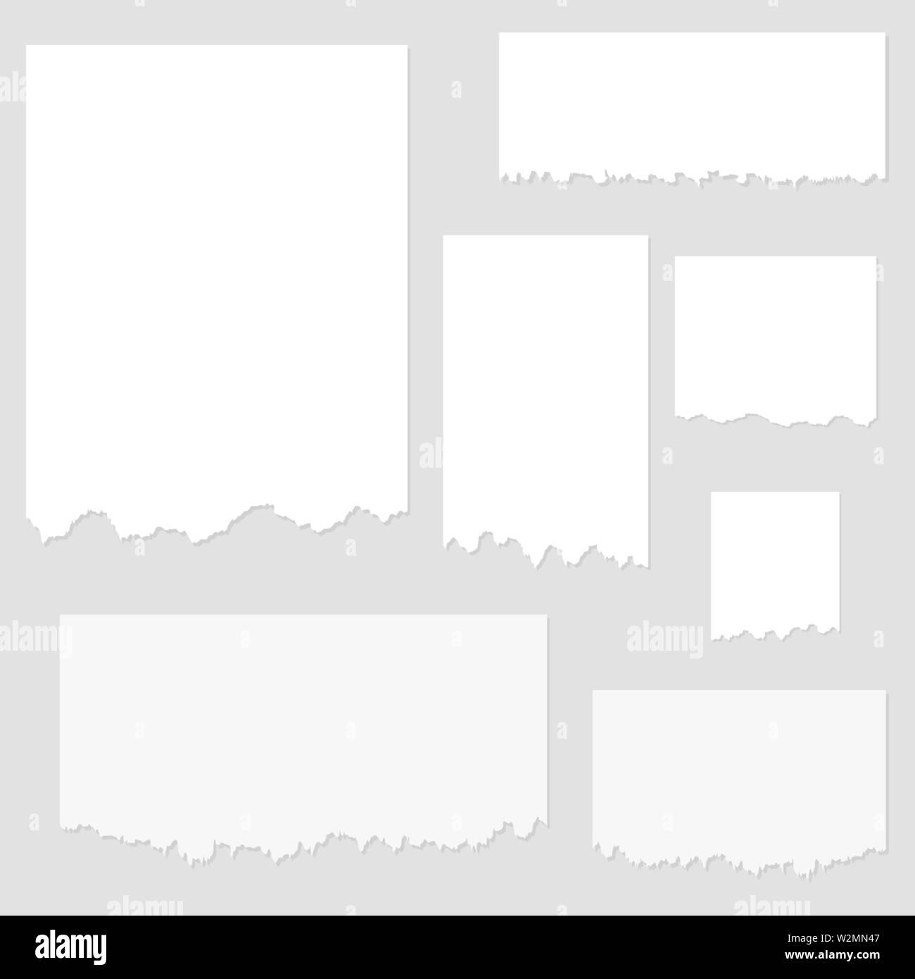 Lined paper sheets torn Stock Vector Images - Alamy