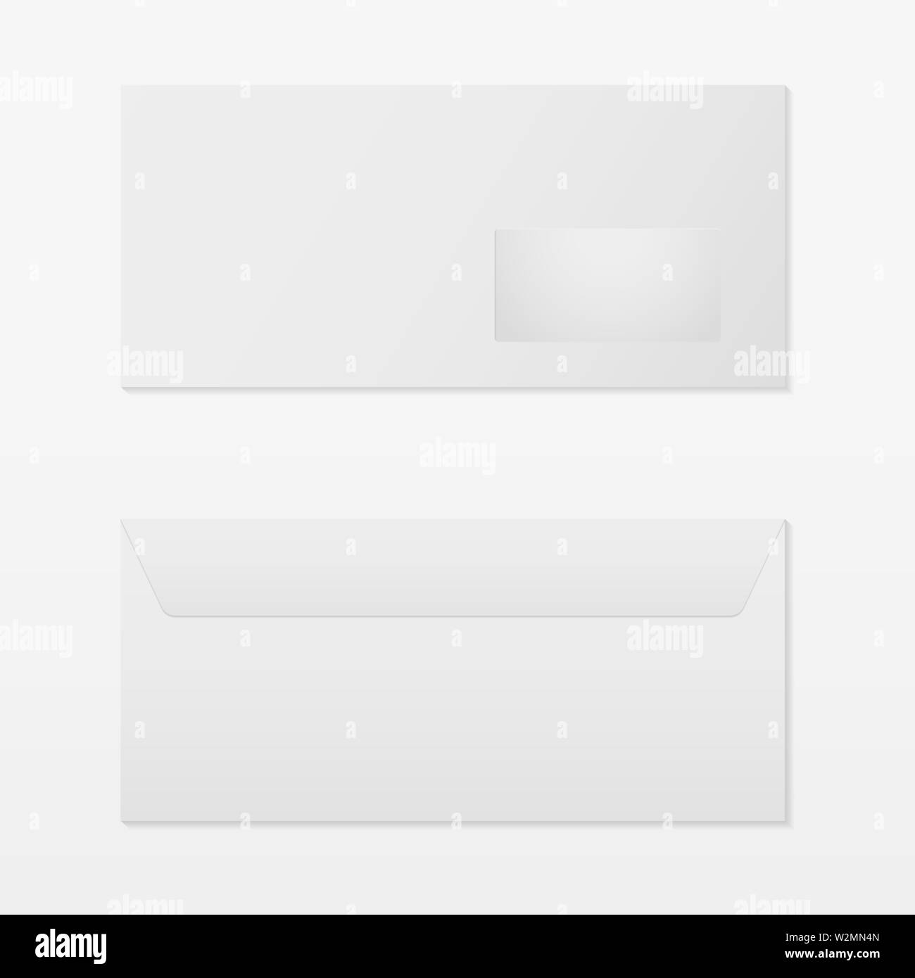 Realistic blank envelope isolated on grey back Stock Vector Image & Art ...