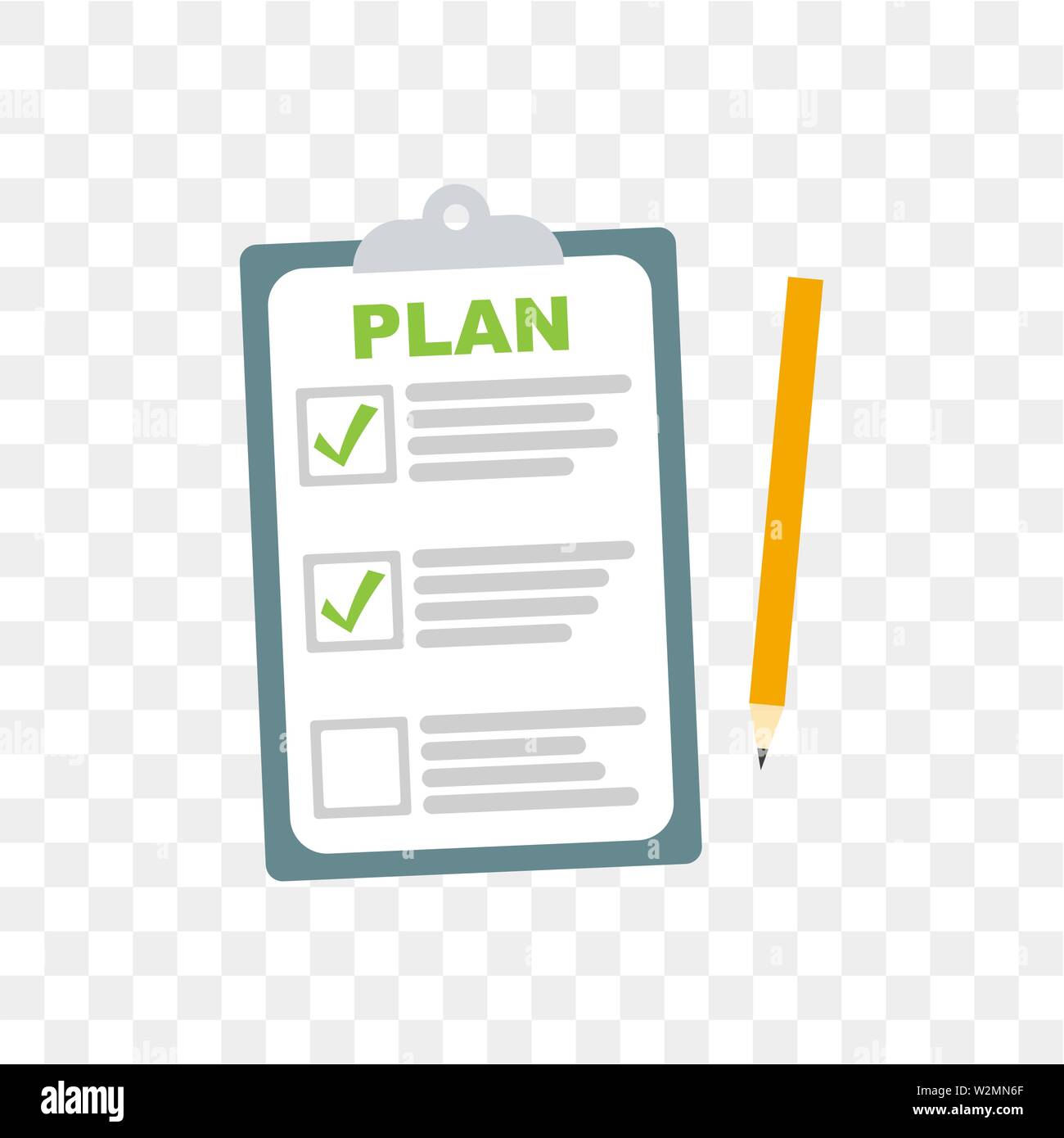 Planning clipboardicon check mark icon. Vector eps10 Stock Vector Image ...