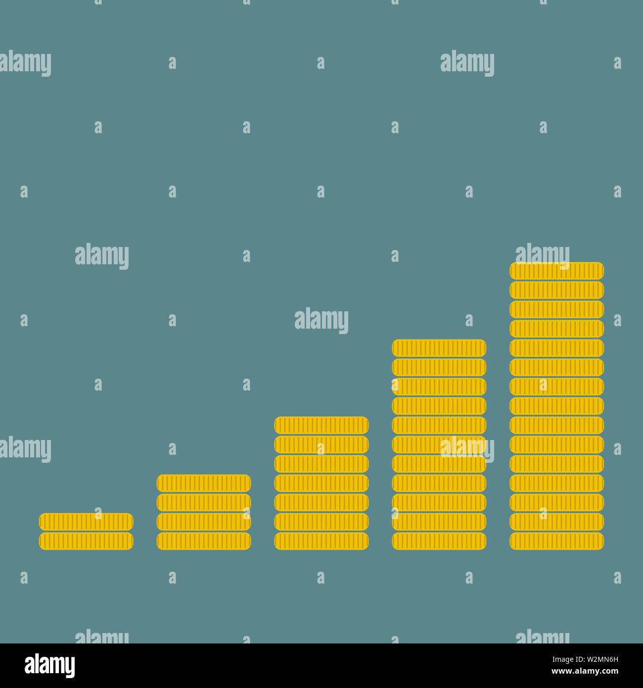 Gold coins stack piles Stock Vector Images - Alamy