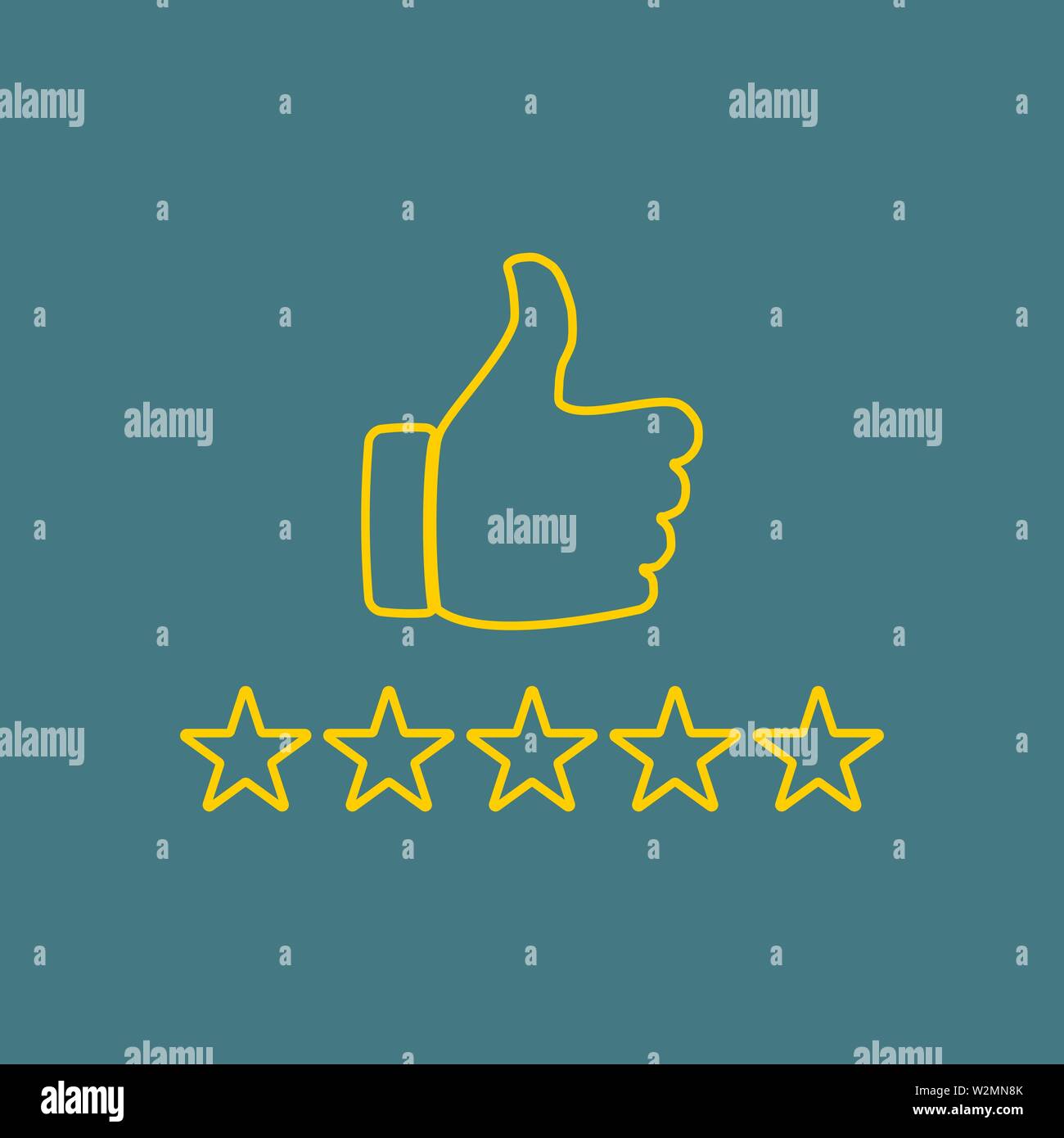 Reting stars icon concept background. Vector eps10 Stock Vector Image ...