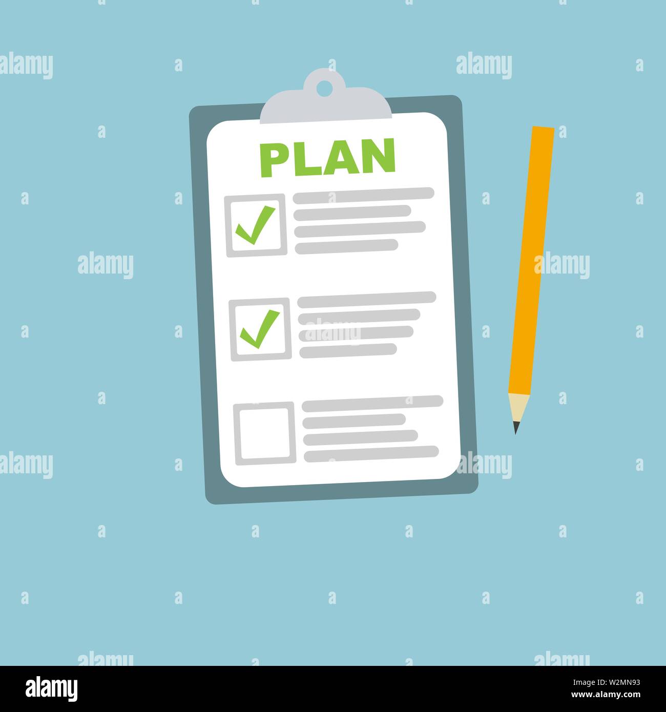 Planning clipboardicon check mark icon. Vector eps10 Stock Vector Image ...