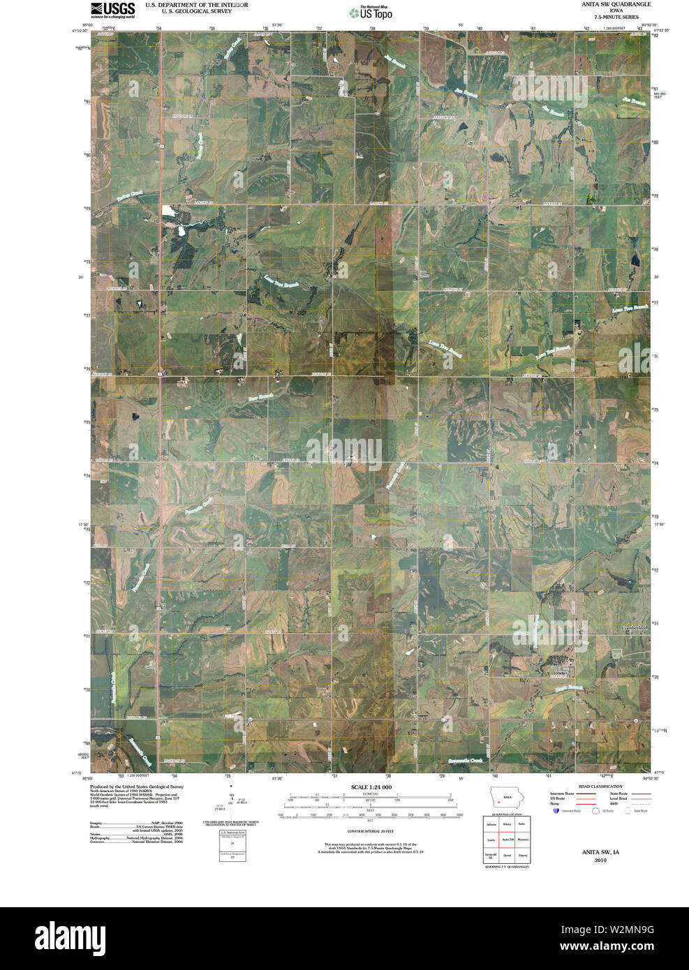 Anita iowa map Cut Out Stock Images & Pictures - Alamy