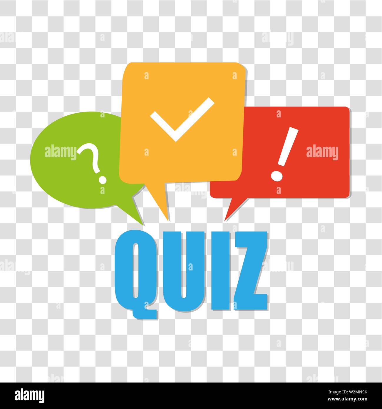 Quiz sign speech bubbles background. Vector eps10 Stock Vector Image ...