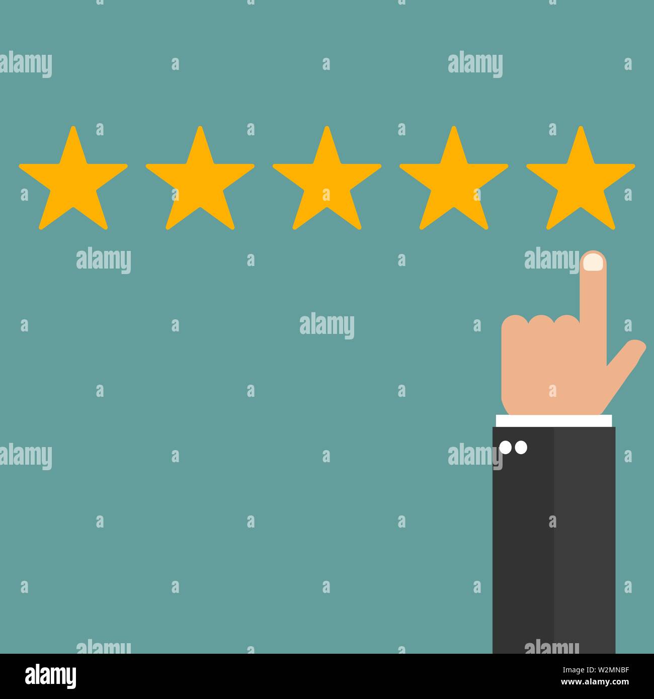 Reting stars icon concept background. Vector eps10 Stock Vector Image ...