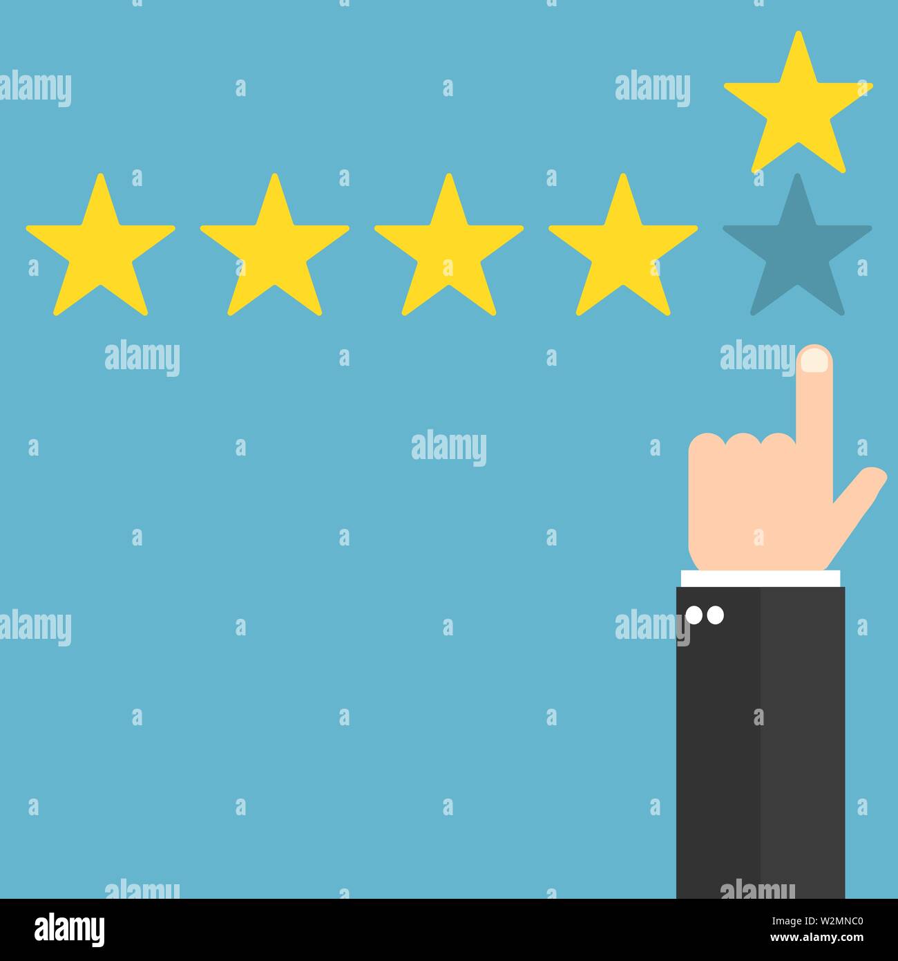 Reting stars icon concept background. Vector eps10 Stock Vector Image ...