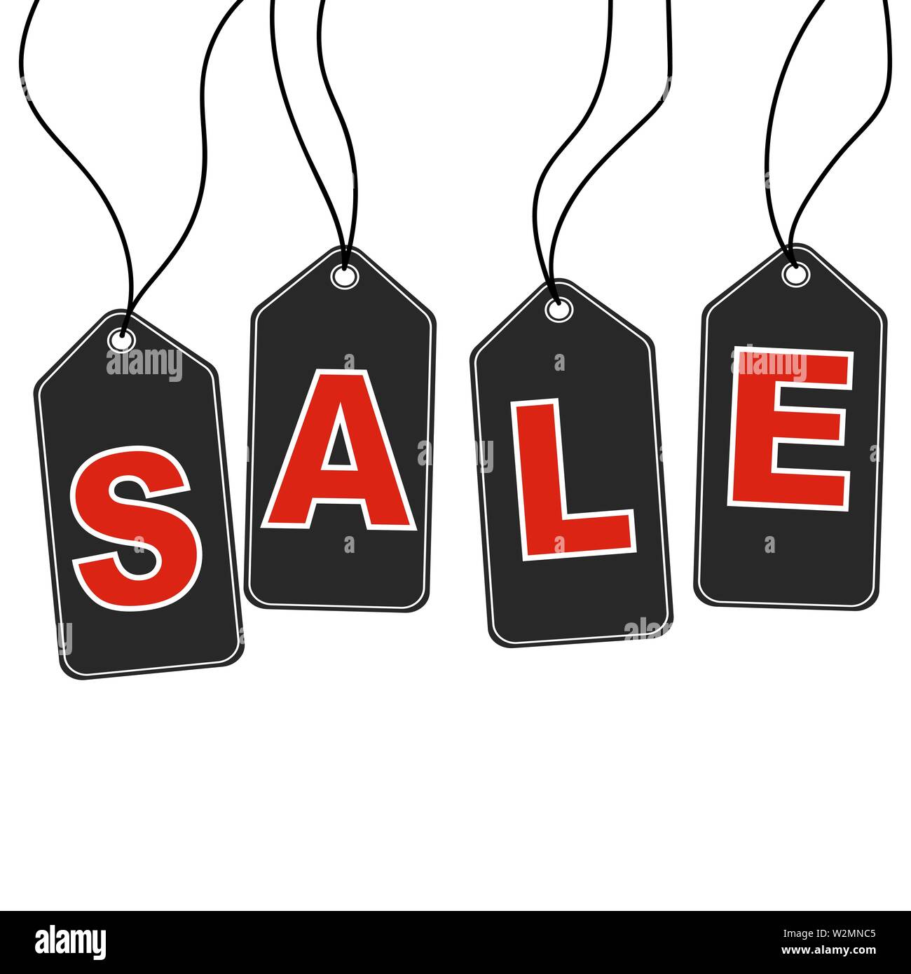 Sale background tags icons with inscription. Vector Stock Vector Image ...