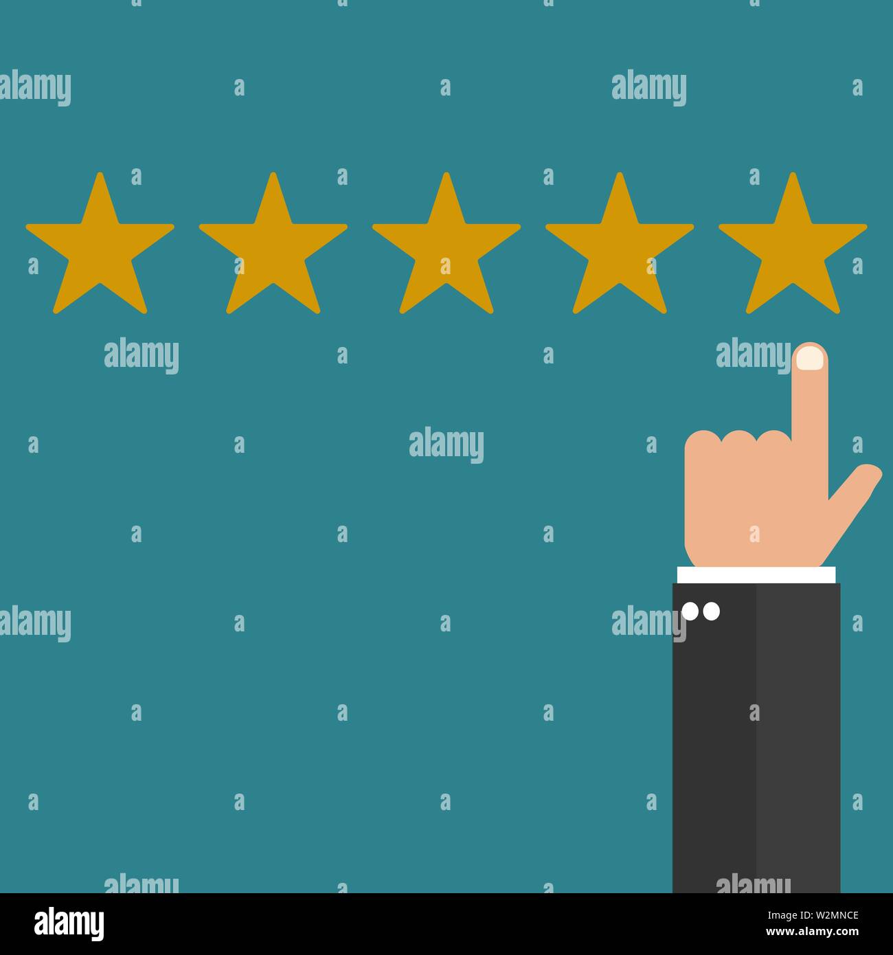 Reting stars icon concept background. Vector eps10 Stock Vector Image ...