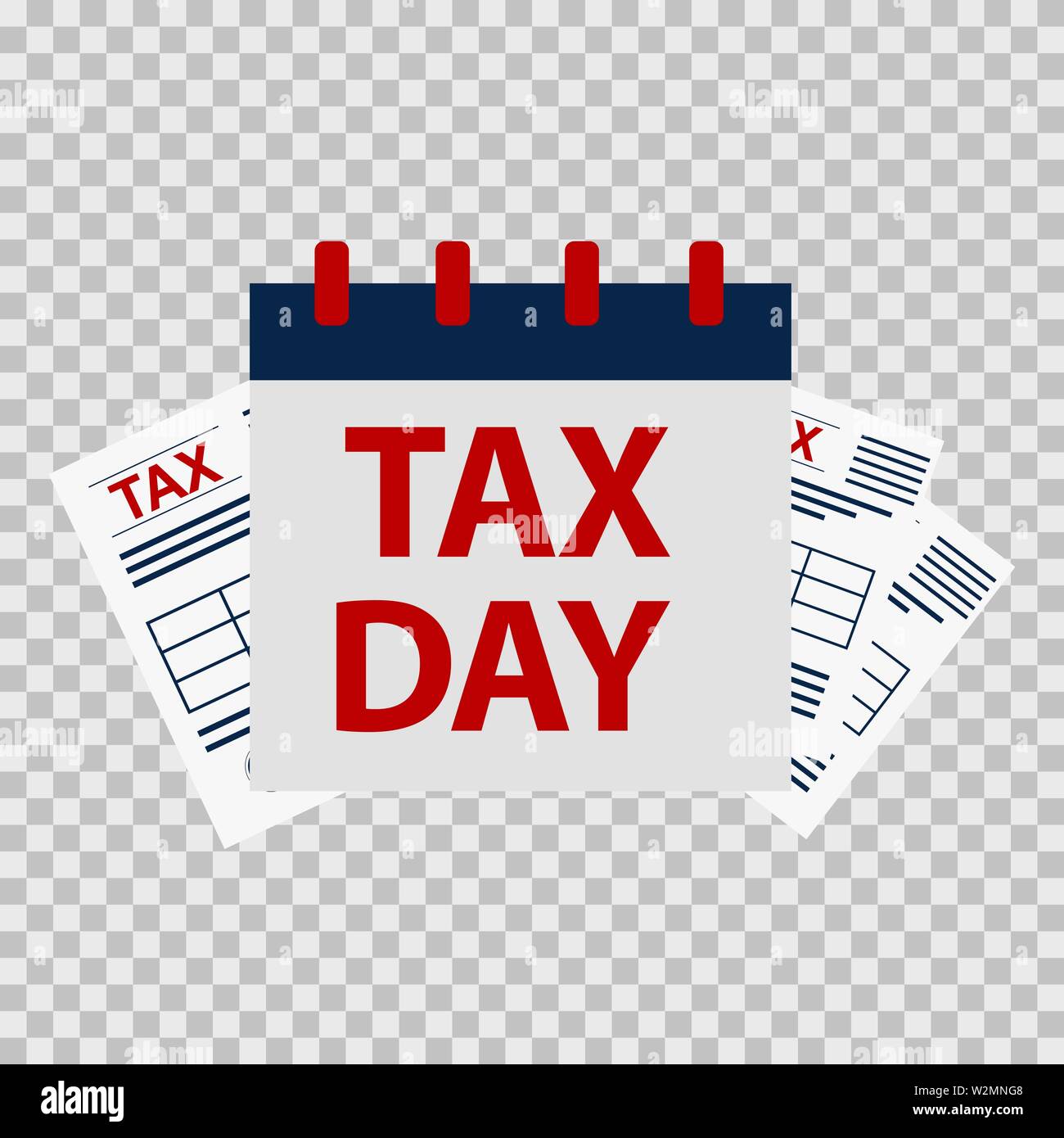 Tax day icon sig logo back. Vector Stock Vector Image & Art - Alamy