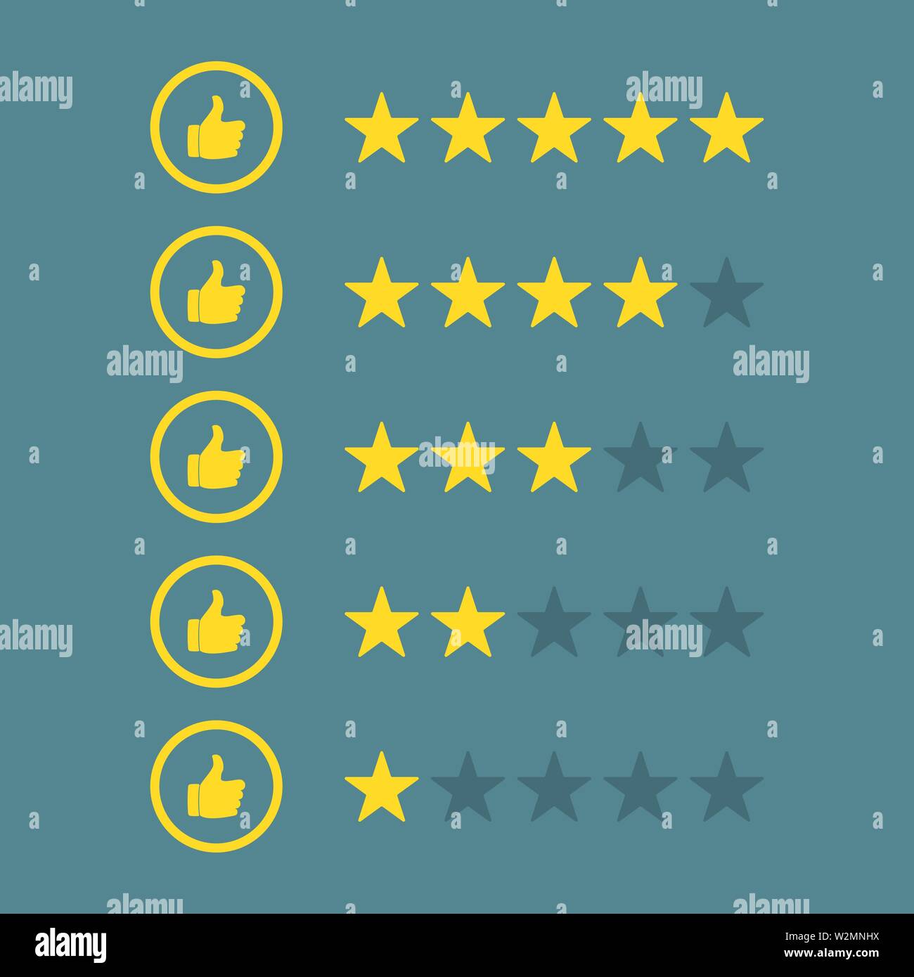 Reting stars icon concept background. Vector eps10 Stock Vector Image ...
