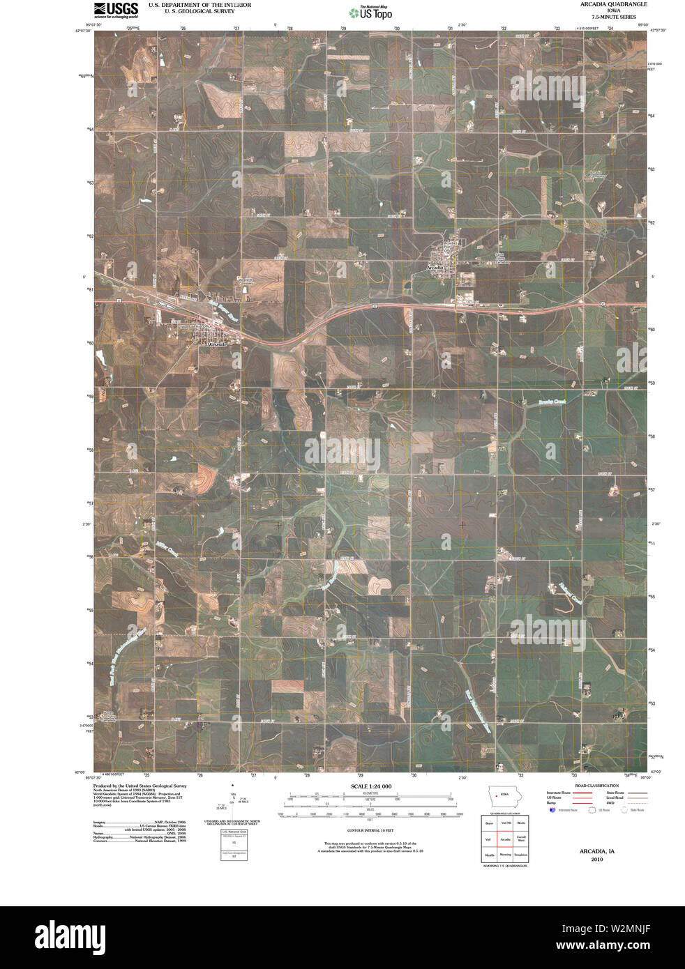 Map of arcadia Cut Out Stock Images & Pictures - Alamy