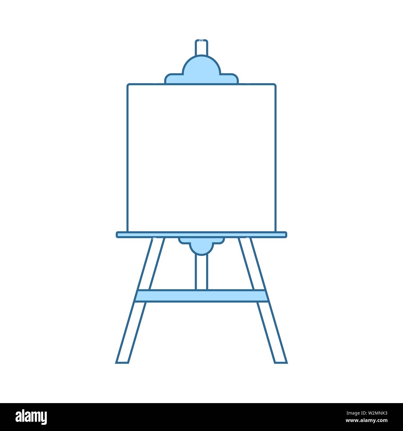 The blue easel gallery Stock Vector Images - Alamy