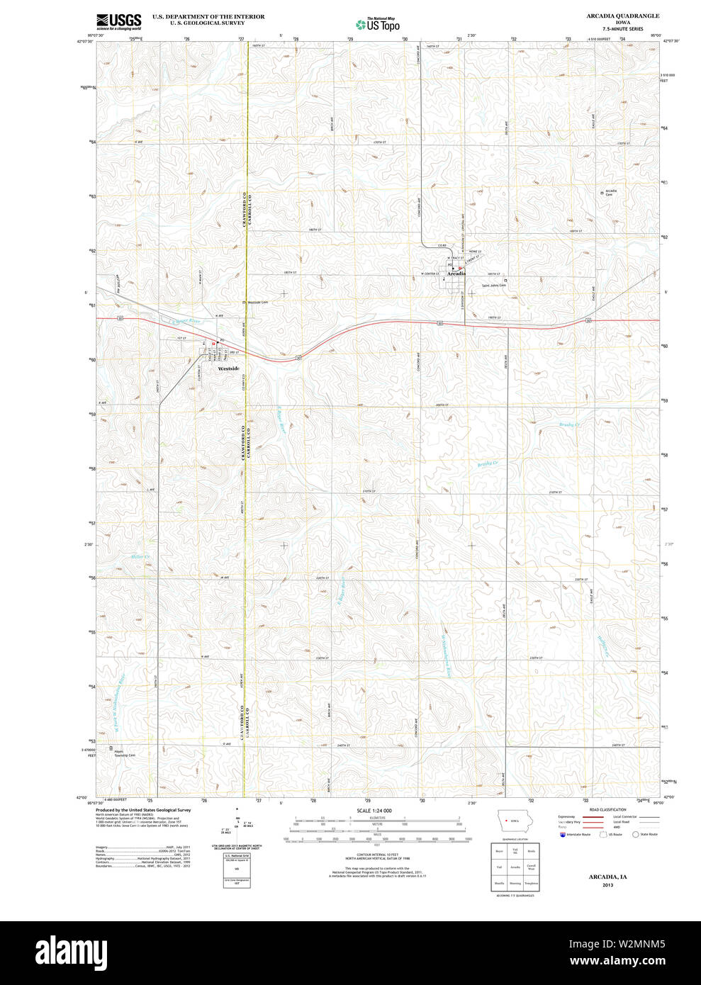 Map of arcadia Cut Out Stock Images & Pictures - Alamy