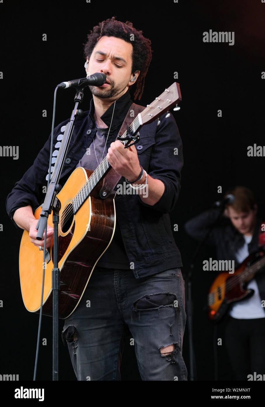 Ben Earle of The Shires performing at The Cornbury Music Festival. July ...
