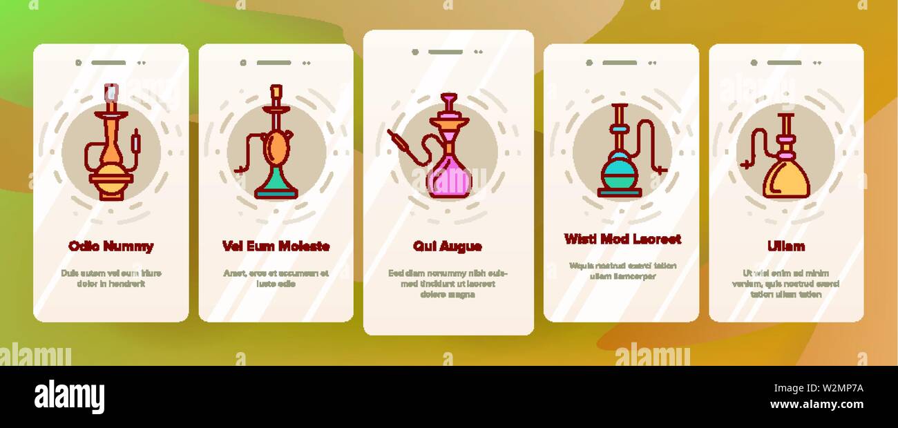 Traditional oriental smoking hookah Stock Vector Images - Alamy