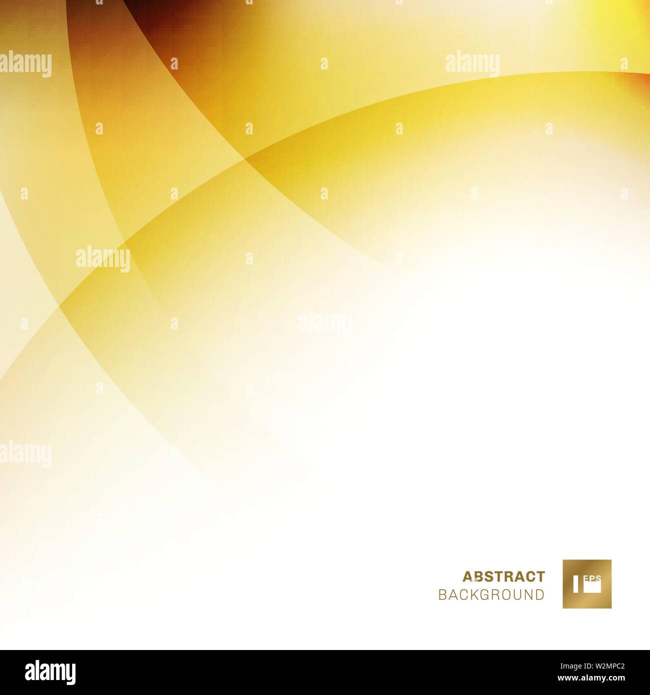 Abstract Yellow Gradients Color Overlapping Circles Background