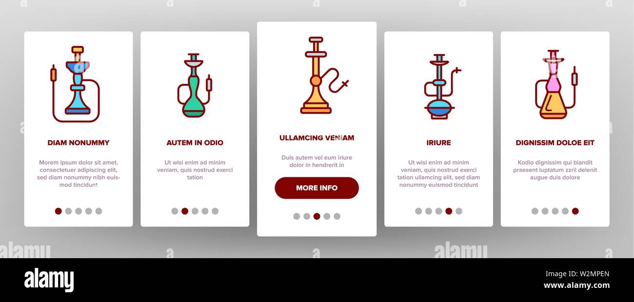 Hookah, Smoking Device Vector Onboarding Stock Vector Image & Art - Alamy