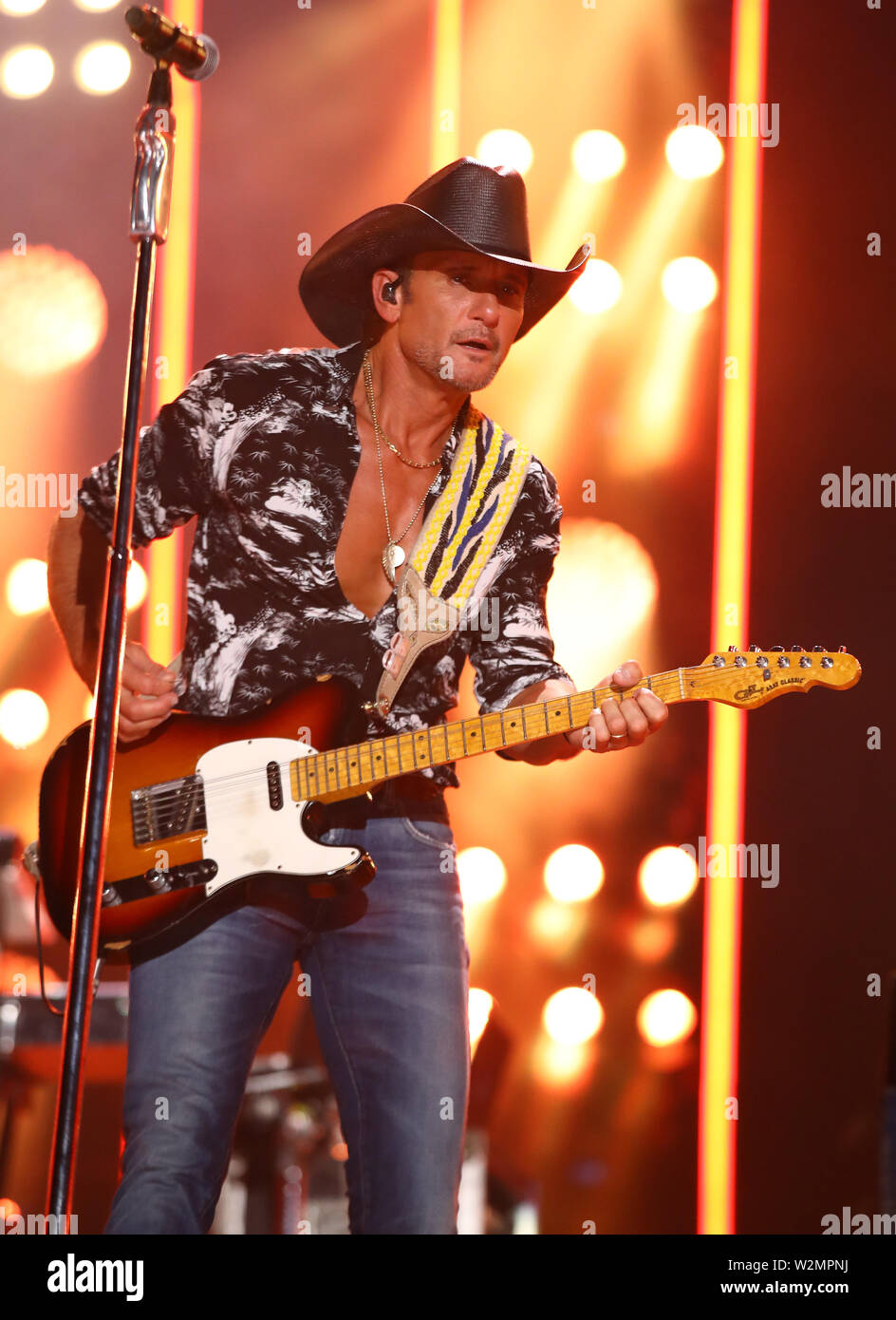 2019 CMA Music Festival Day 3 concerts at Nissan stadium Featuring: Tim ...