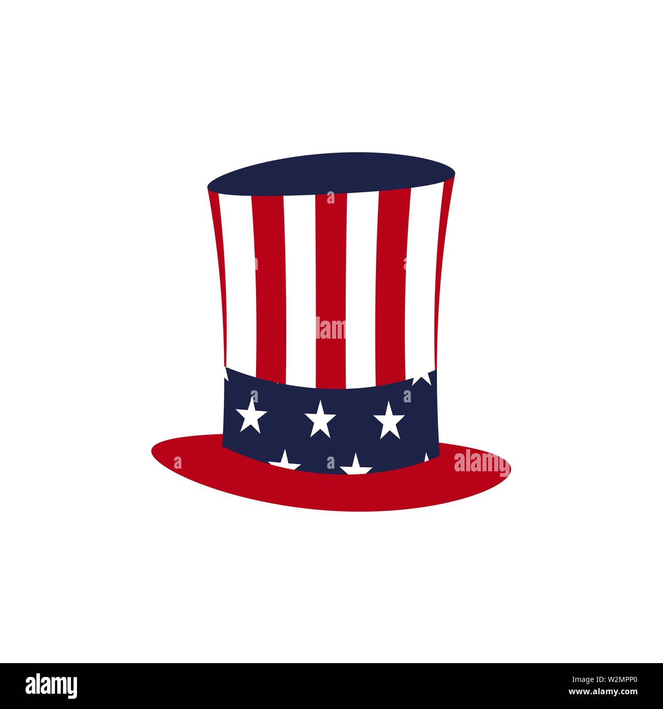American hat icon. President day illustration. Vector Stock Vector ...
