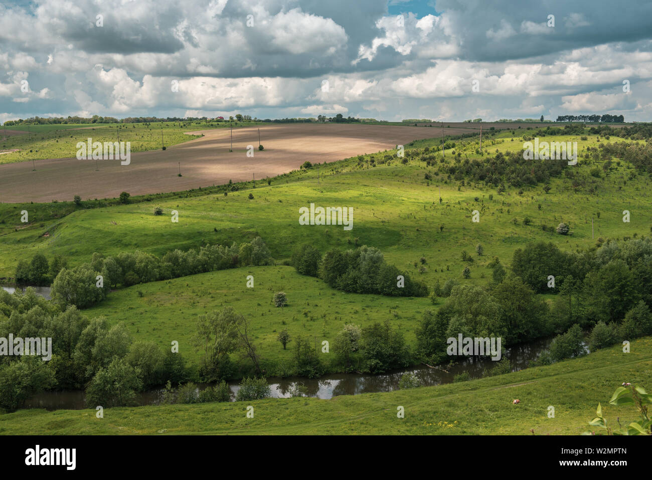 Rural spring landscape Stock Photo - Alamy