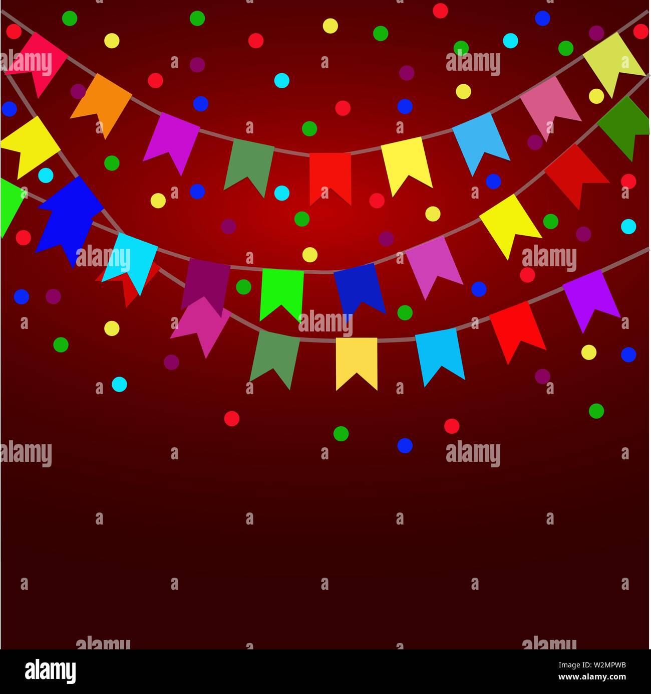 Celebrate flags set. Vector holidays illustration. Eps10 Stock Vector ...
