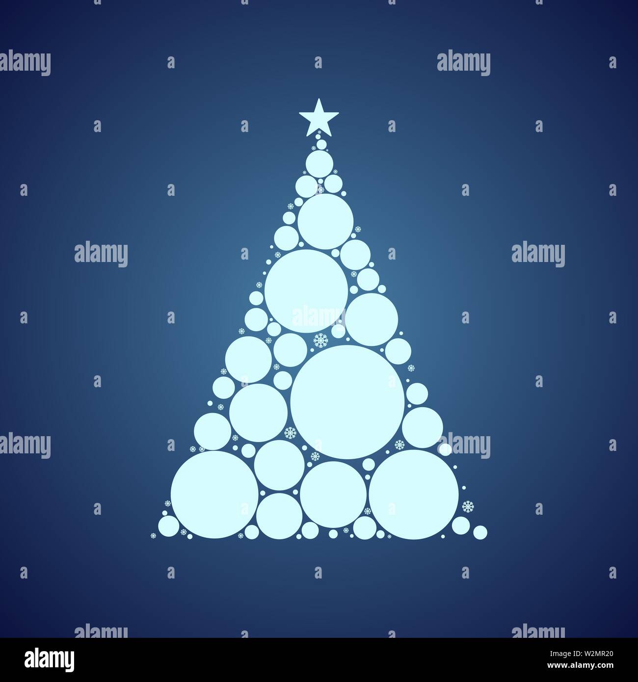 Christmas tree circle style. Vector illustration eps10 Stock Vector ...