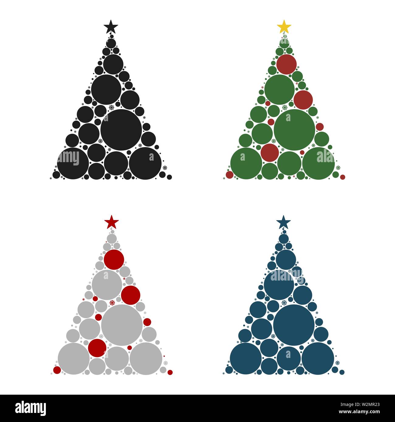 Christmas tree circle style. Vector illustration eps10 Stock Vector ...