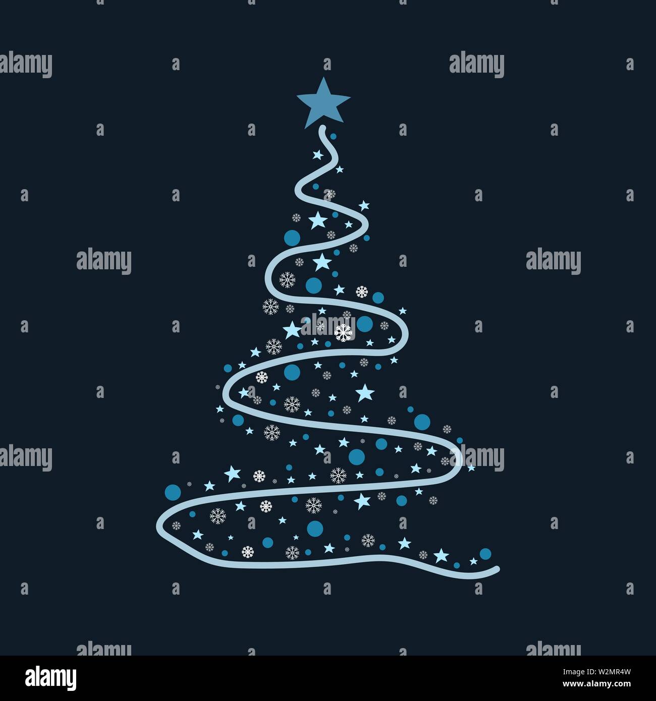 Christmas tree light style on dark background Stock Vector Image & Art ...