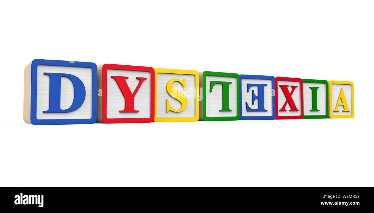 Dyslexia learning disorder reading Cut Out Stock Images & Pictures - Alamy