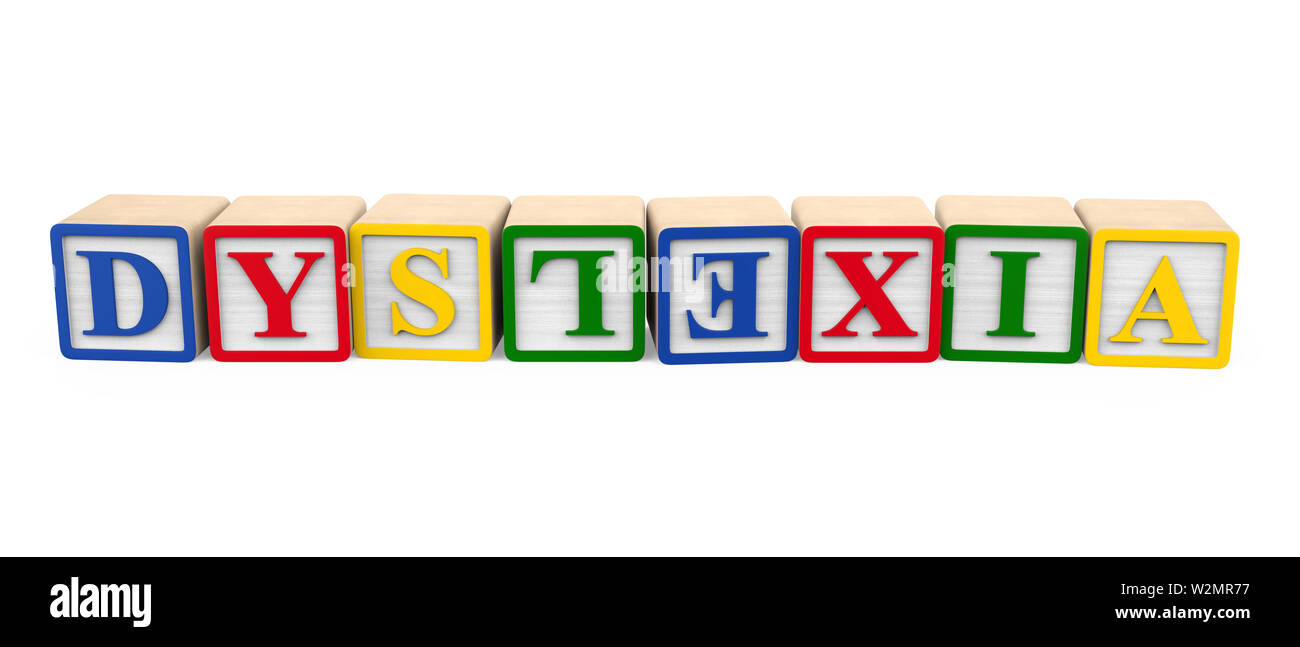Words Dyslexia Isolated Stock Photo - Alamy