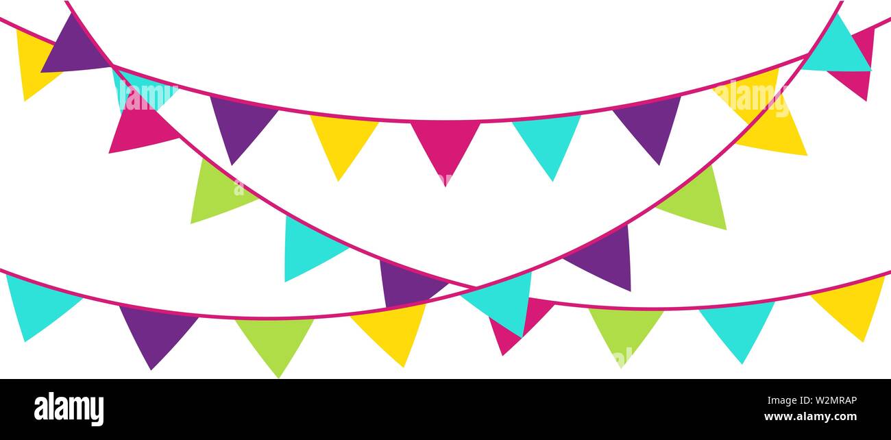 Celebrate flags set. Vector holidays illustration. Eps10 Stock Vector ...