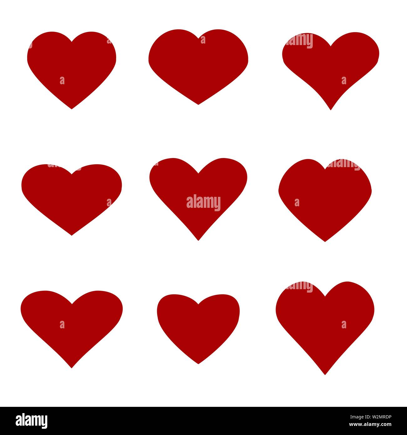 9 of hearts Stock Vector Images - Alamy