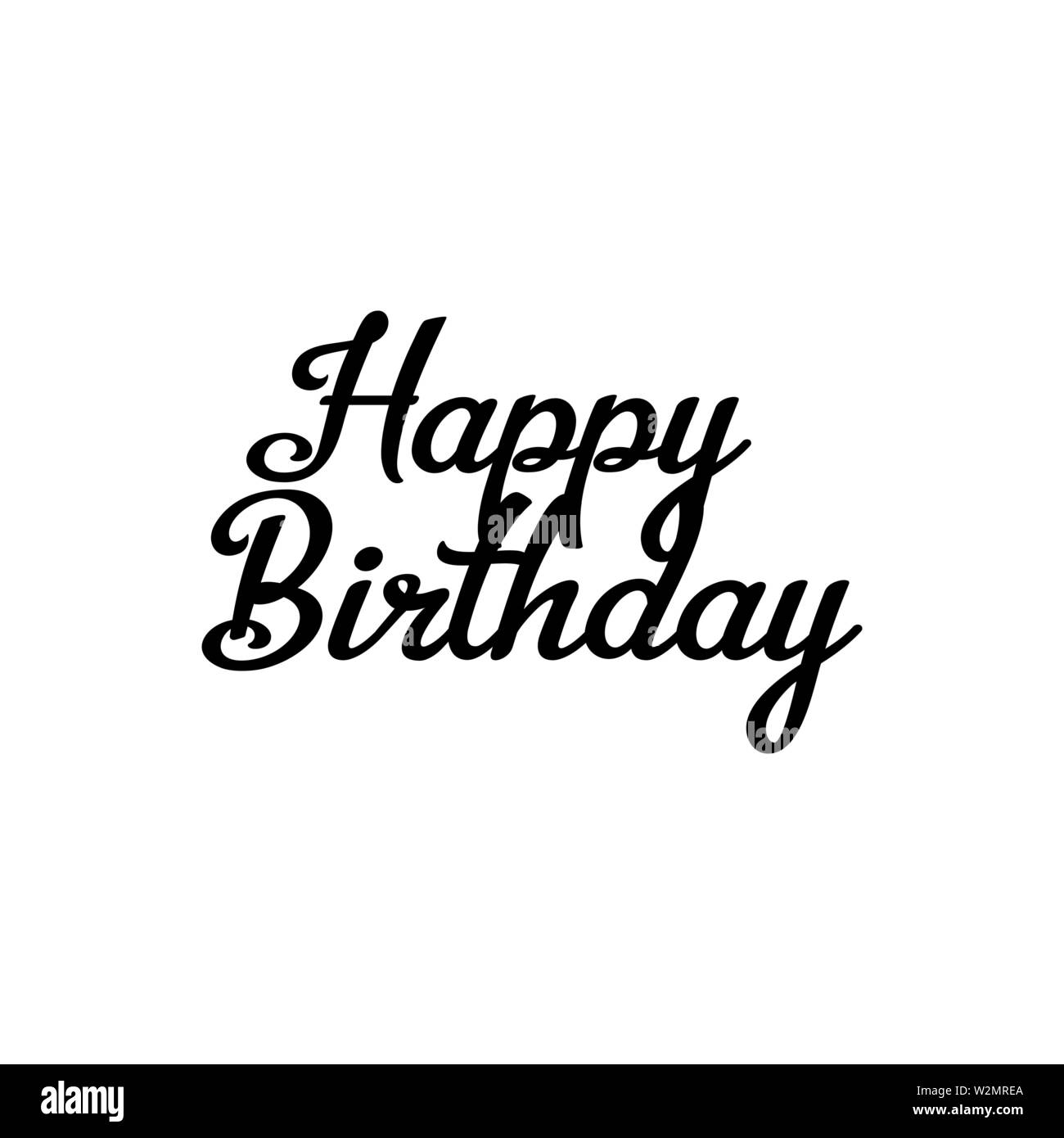 Happy birthday inscription with balloons. vector eps10 Stock Vector ...