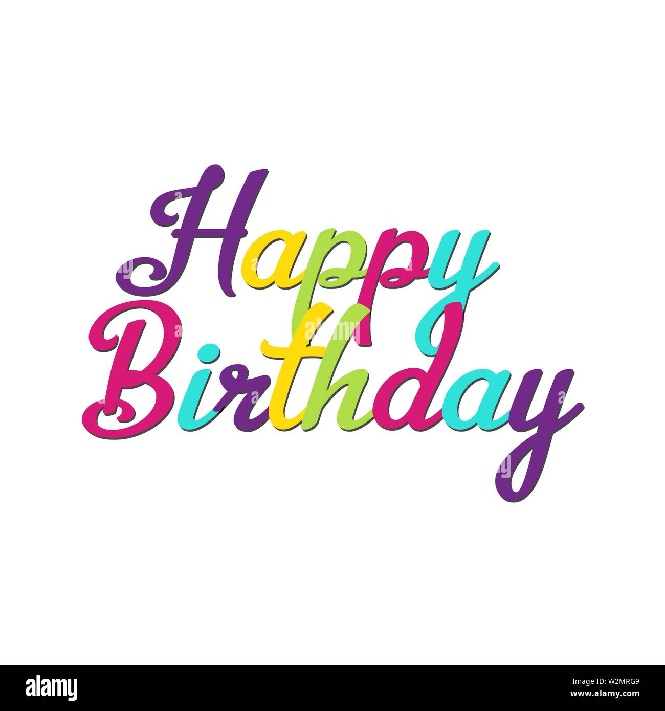 Happy birthday inscription with balloons. vector eps10 Stock Vector ...