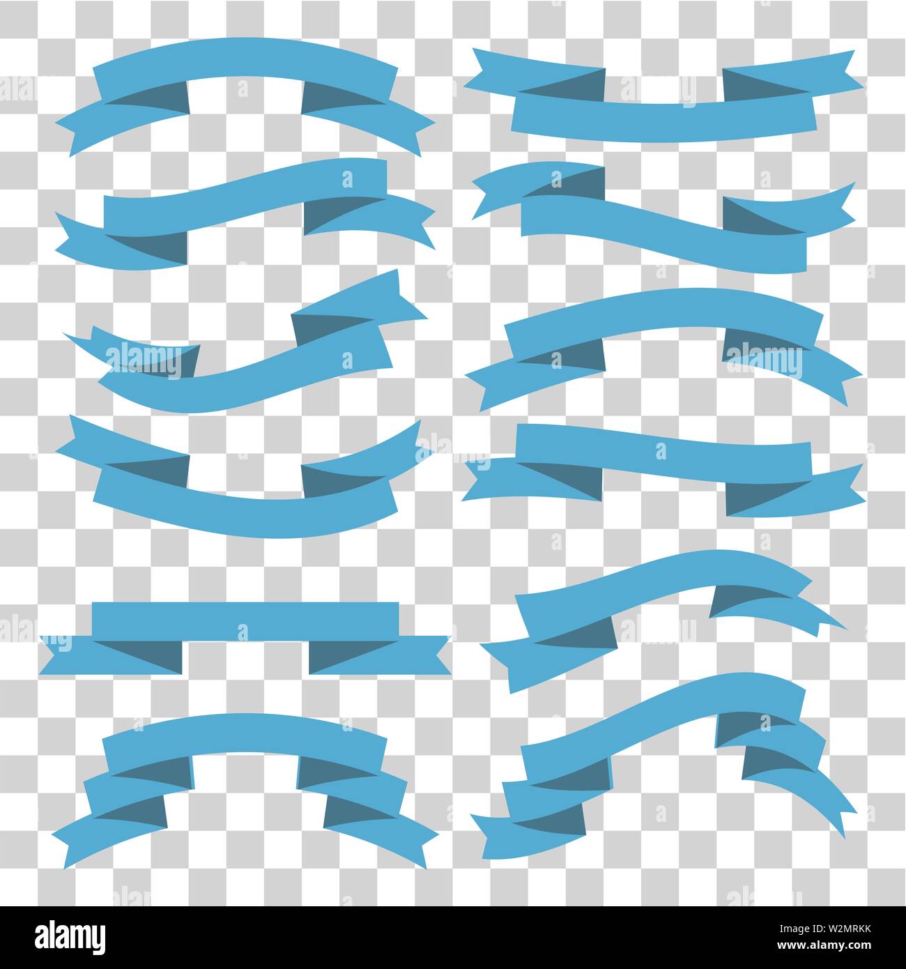 Ribbons set icons. different ribbon icons. Vector Stock Vector Image ...