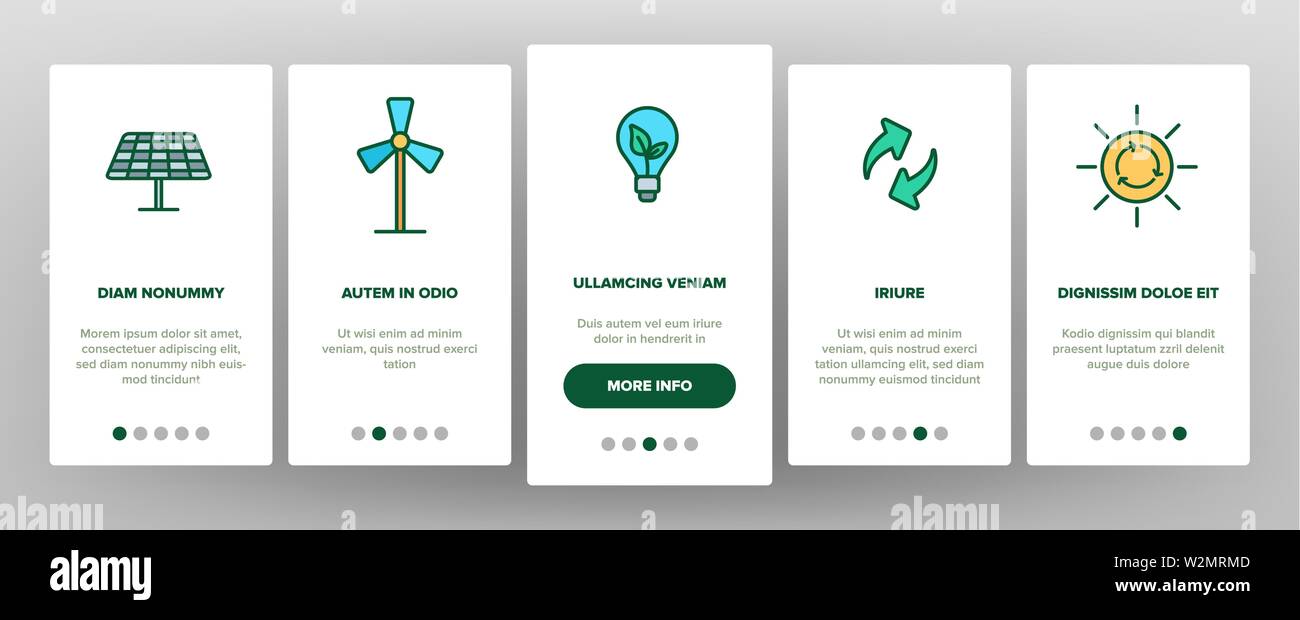 Green Energy Sources Vector Onboarding Stock Vector Image & Art - Alamy