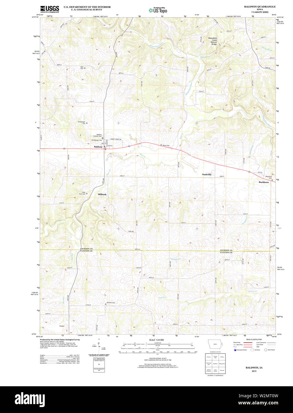 Baldwin map Cut Out Stock Images & Pictures - Alamy