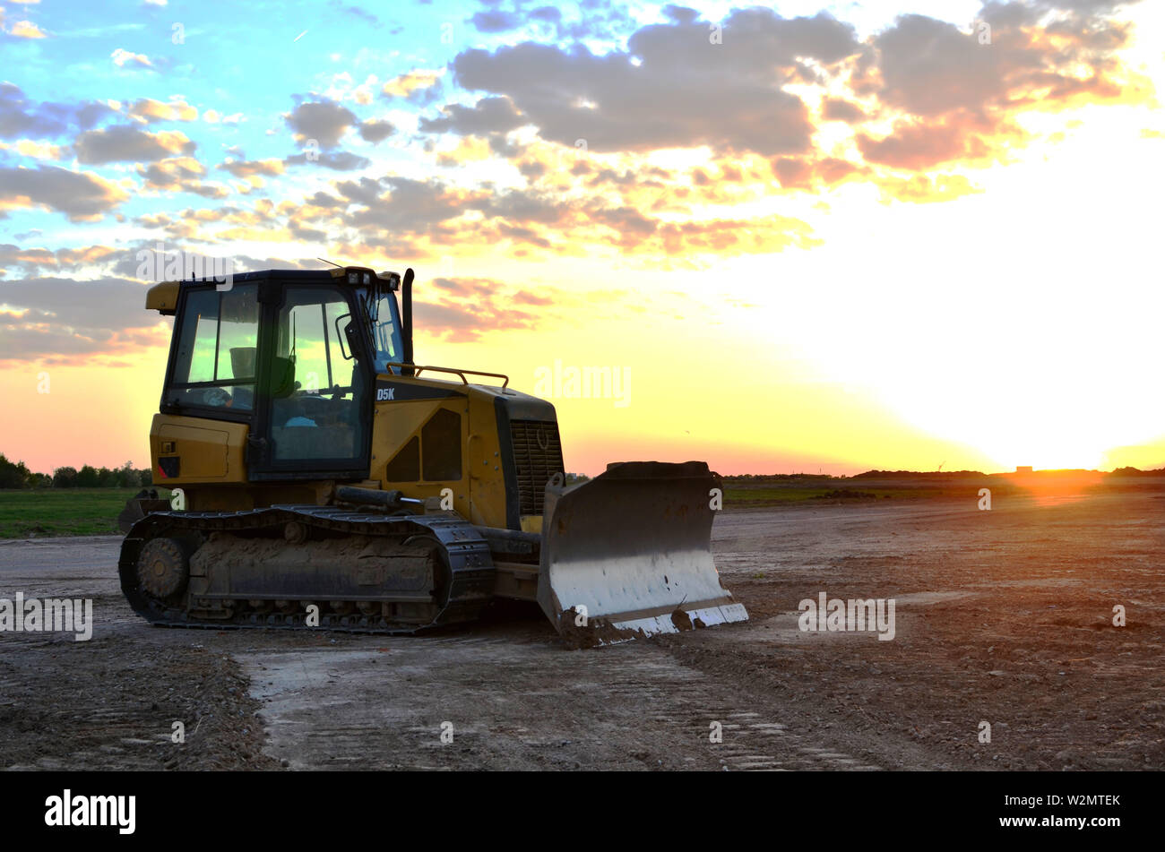 Track-type tractors, bulldozer, earth-moving equipment. Land Clearing ...
