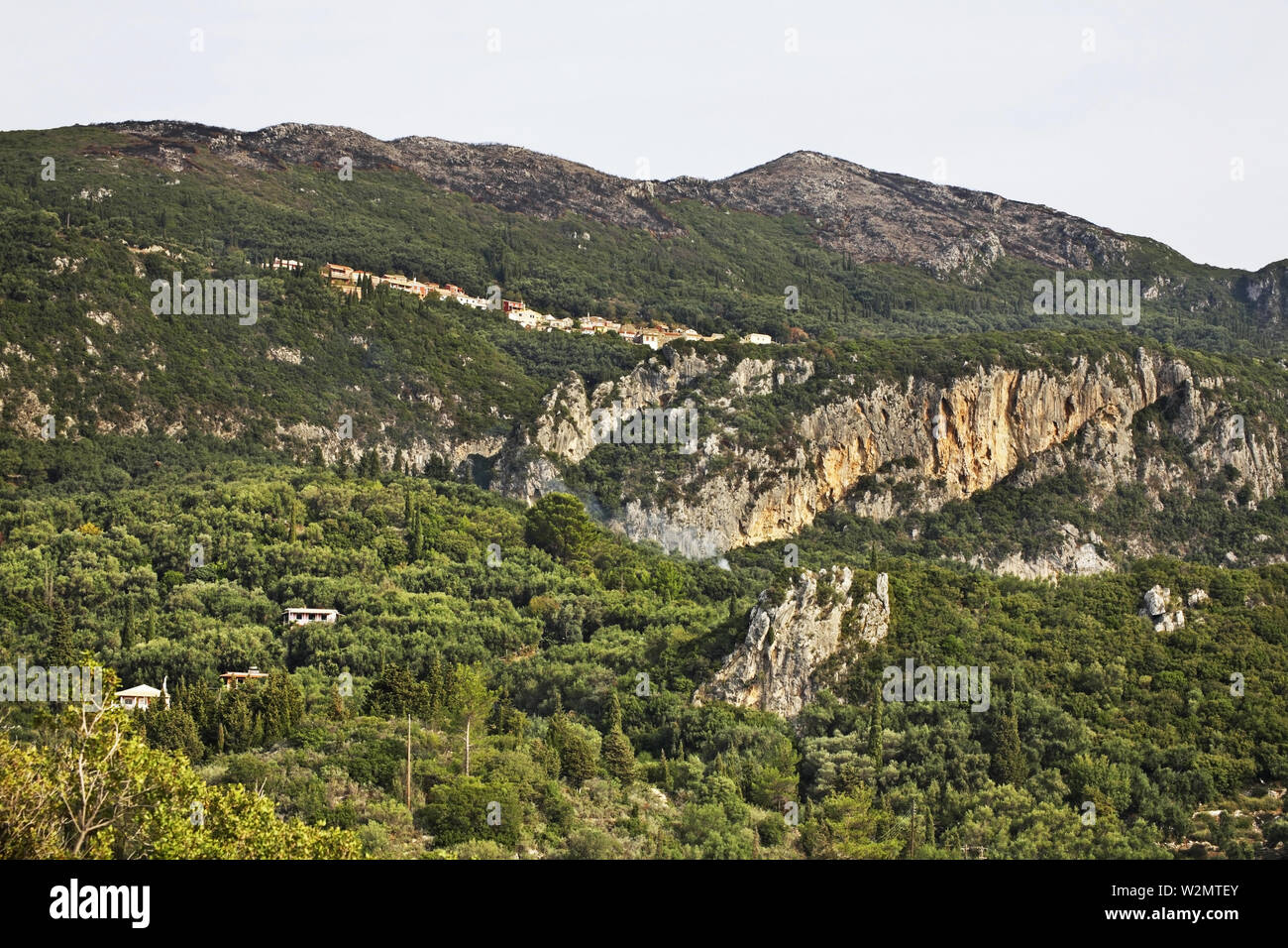 Mountains near Palaiokastritsa. Greece Stock Photo - Alamy