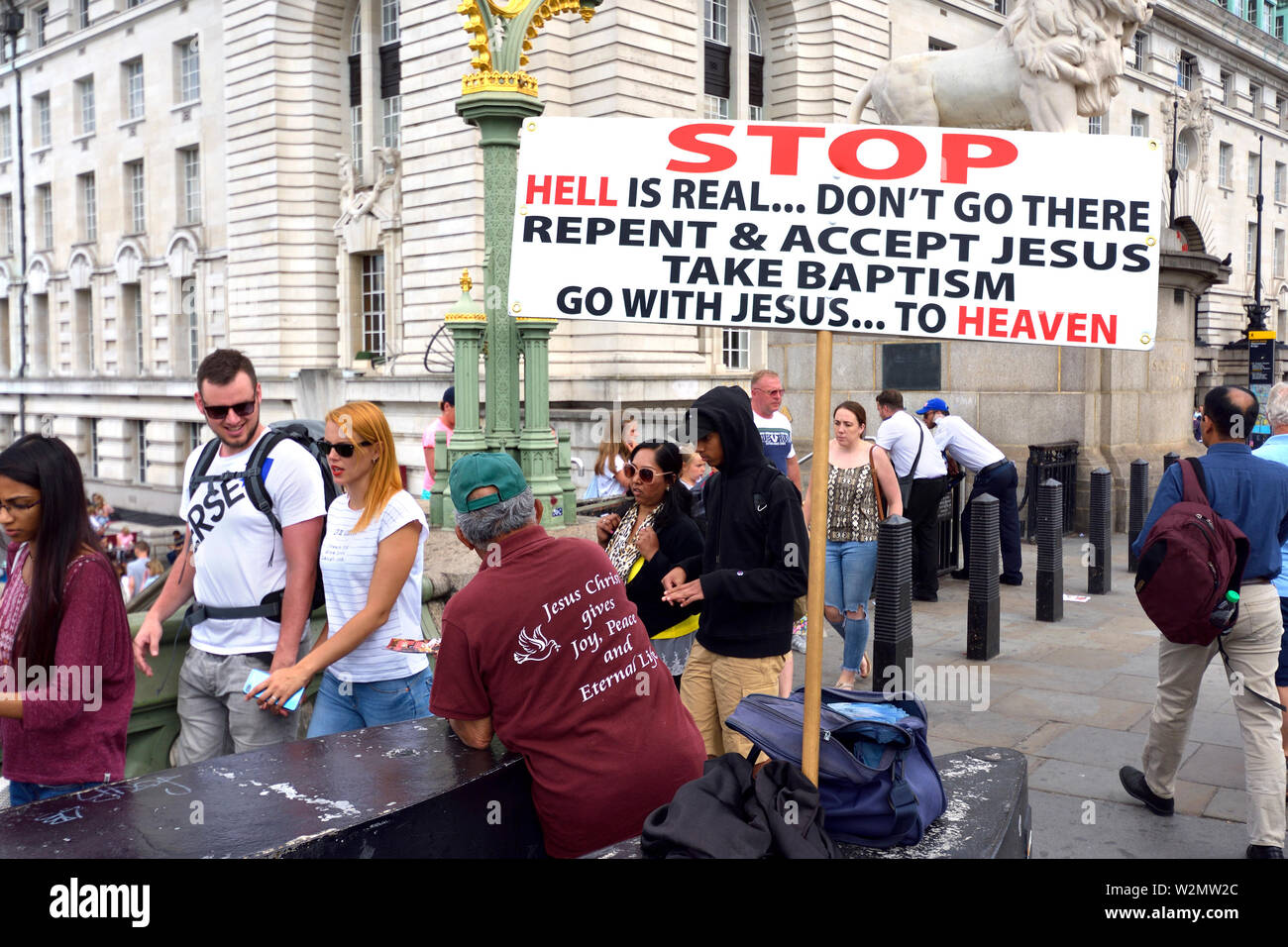Jesus placard hi-res stock photography and images - Alamy