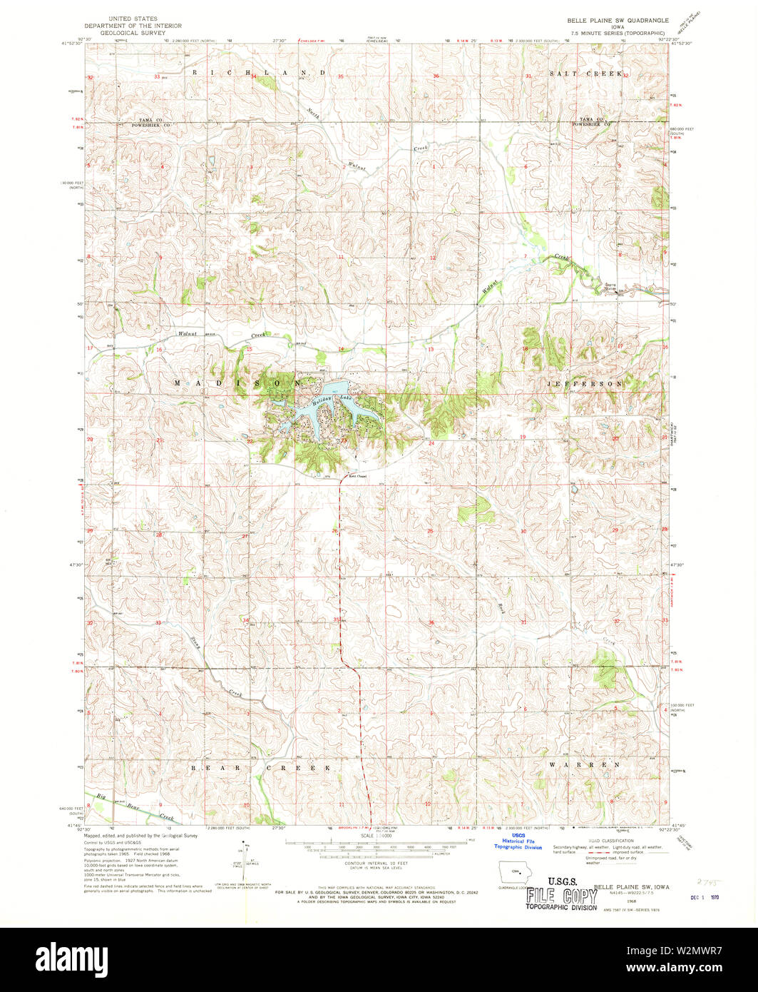 Map of belle plaine hi-res stock photography and images - Alamy