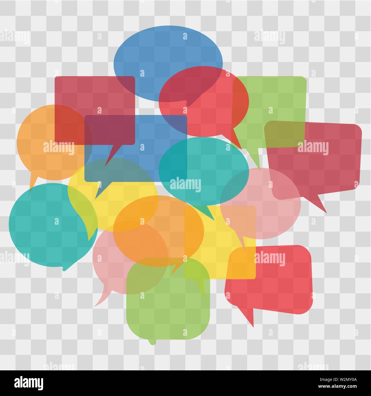Speech bubbles icon group. Vector eps10 illustration Stock Vector Image ...